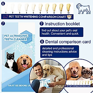 Ninieleph Teeth Cleaner for Dogs, Dog Teeth Cleaning, Dog Ultrasonic Tartar Remover, Keep Dog Teeth Health. (Black)