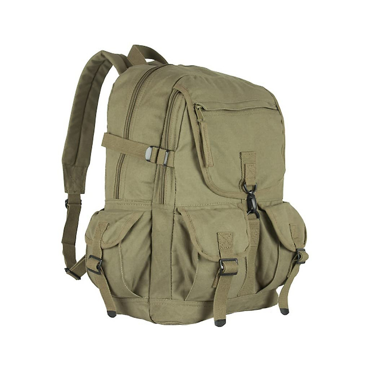 Fox Outdoor Products Retro Balkan Exploratory Rucksack, Olive Drab 18" x 12" x 7"
