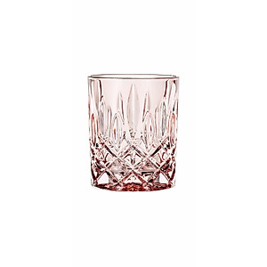 Nachtmann Noblesse Collection 4” Whiskey Tumbler, Made of Fine Crystal Glass, Glass for Bourbon, Whiskey, & Other Beverages, 10.4-Ounces, Dishwasher Safe, Set of 2 (Rose)