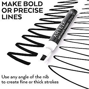 ARTEZA Black Dry Erase Markers, Bulk Pack of 52 Whiteboard Markers, Chisel Tip, Low-Odor Ink, Long-Lasting & Easy-to-Erase, Ideal for School, Office, Homeschooling and Teachers