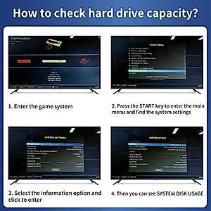 Kinhank 2TB HDD Portable External Game Hard Drive Disk with 120,000+ Games,Batocera 33 System Compatible with 70+ Classic Emulators for Laptop/PC/Windows/Mac OS/Super Console X Mini PC Box,USB 3.0