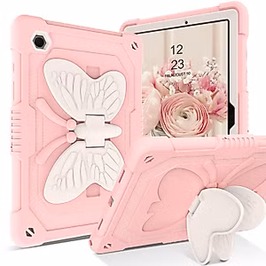 YINLAI for Galaxy Tab A8 10.5 Case,Samsung Galaxy Tab A8 Case Kid Girl Women Children Butterfly Kickstand Shockproof Protective Tablet Cover for Samsung Tab A8 10.5 inch 2022 [SM-X200/X205/X207],Pink