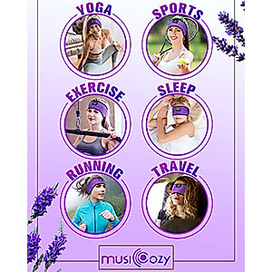 MUSICOZY Sleep Headphones Wireless Bluetooth Headband, Music Sports Sleeping Headband Headphones for Workout, Jogging, Yoga