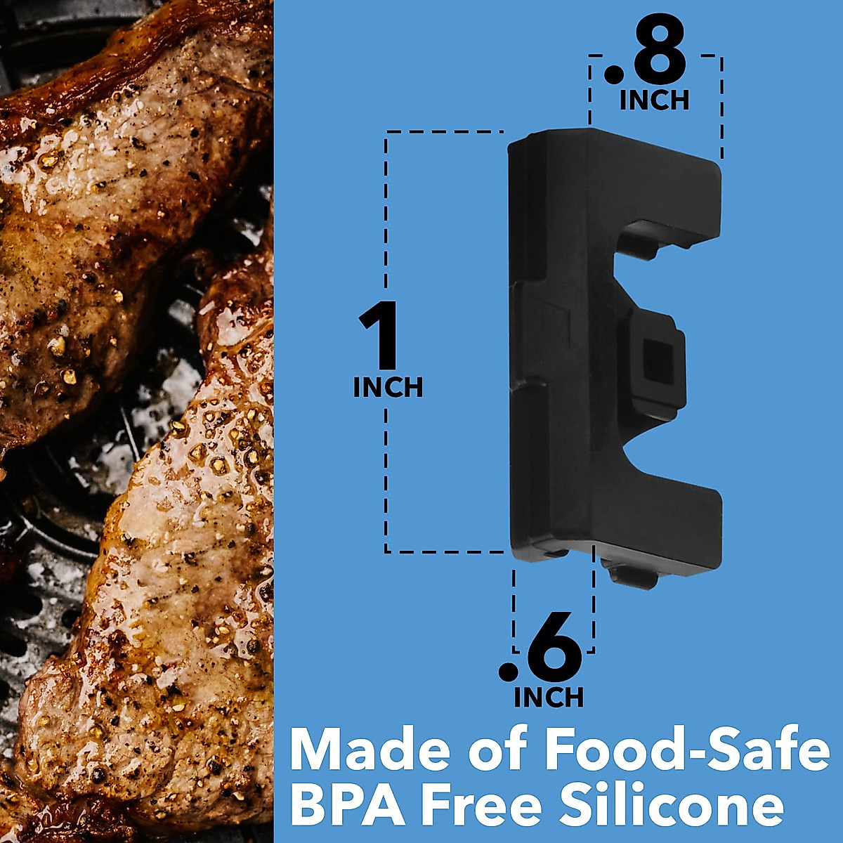 Impresa - Silicone Air Fryer Rubber Bumpers - 8 Pack - Protective Feet for Vortex, Cosori, and Other Compatible Brands - Prevents Tray and Basket Damage - Replacement Parts