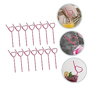 Healifty 25Pcs straw Party Accessories Party Supply Home Supply disposable drinking cocktail stanly bridal shower favors flexible trim drink garnish wedding decor the pet milk child jar
