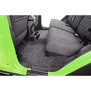 Bedrug - Jeep Liners | 2007 - 2010 Jeep Wrangler JK 2 Door, Front Floor Liners (Includes Heat Shields) | Grey - 3 pc. | BRJK07F2