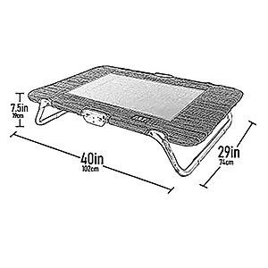 Lifestyle Pet Cot Elevated Bed, No Assembly Required, Premium Tear Resistant Cooling Mesh, Indoor & Outdoor, Lightweight & Portable, 3 Models, 2 Colors