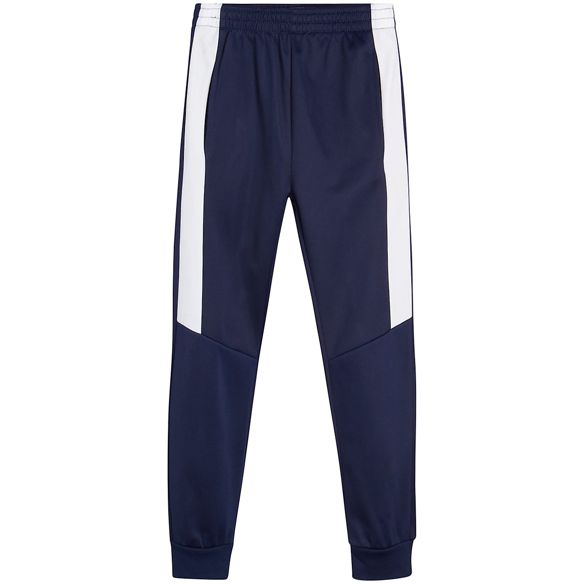 Quad Seven Boys' Sweatpants - Breathable Active Tricot Jogger Track Pants with Side Pockets - Sweatpants for Boys (4-18), Size 16-18, Navy/Black/Charcoal/Black