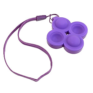 POPI Mini Pop It Fidget Toy - Stress Relief Adult Fidget Popper Toy - Anti Stress Toy for Adults, Teens and Kids (one Random Color)