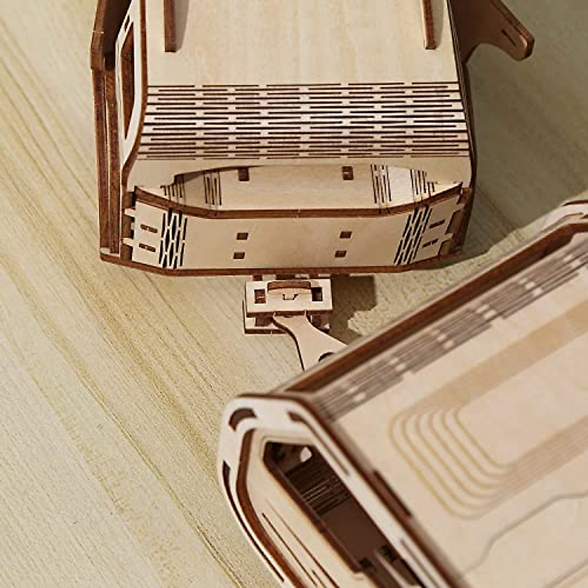 Wooden Models, 3D Wooden Jigsaw Puzzle DIY Model Building Kits,Truck Puzzle for Adults Model Building Kit-Gift for Birthday/Father's Day (Color : Shotgun Rubber Band Gun) (Color : Limousine)