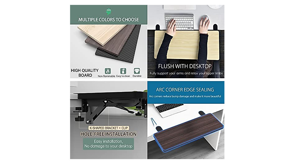OUGIC Ergonomics Desk Extender Tray for Optimal Comfort