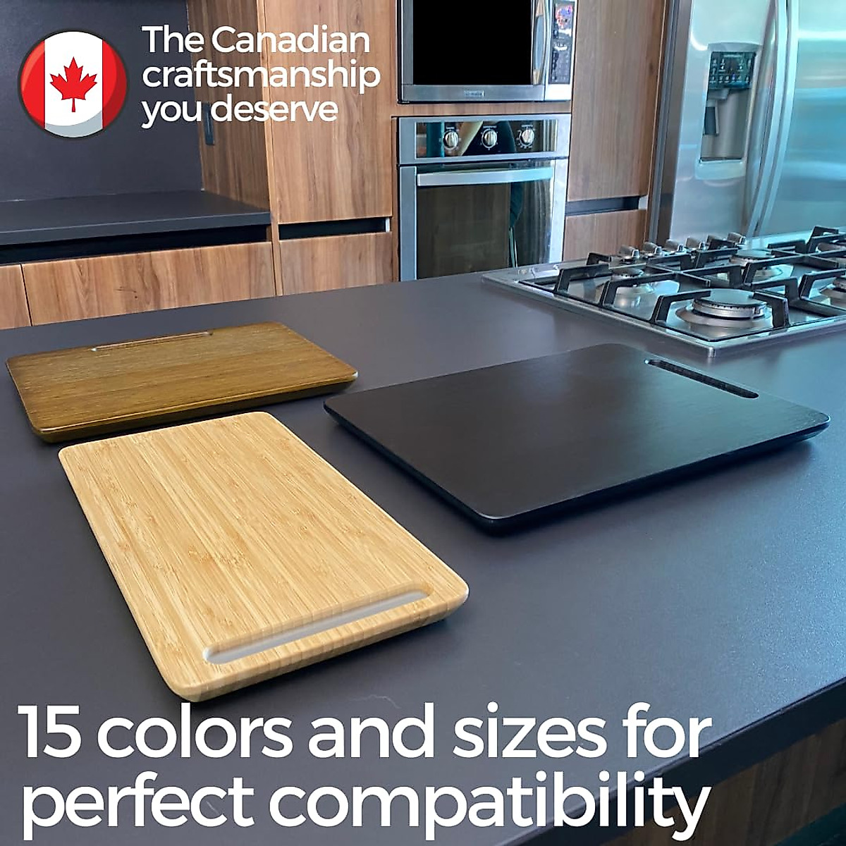 Ibyx Elegant Sliding Tray for Your Coffee Maker & Heavy Kitchen Appliances - Sturdy, Slides Easily from Under The Cabinet (Natural, 13”W x 10.5”D)