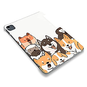 Trendy Cartoon Dogs Kawaii Animals Pets case Compatible with iPad Mini Air Pro 7.9 8.3 9.7 10.2 10.9 11 12.9 inch Pattern Cover 2022 Trifold Stand 3 4 5 6 7 8 9 Generation (10.2" 7/8/9 gen)