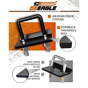DEEAGLE Hitch Tightener Anti Rattle Stabilizer for 1.25" to 2" Trailer Hitches Reduce Movement On Hitch Mount Cargo Carrier Bike Rack Boat, RV Trailer Accessories