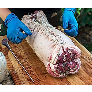 SpitJack 7" Trussing Needle SS for Whole Hog, Pig, Lamb, Roast Beef & Turkey (1)