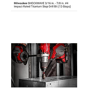 3/16 - 7/8 Impact Step Drill Bit, #4