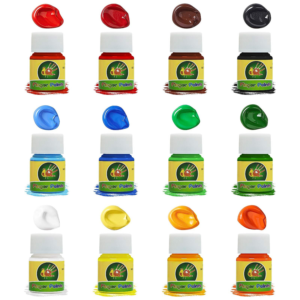 iMustech Finger Paints for Toddlers Non Toxic & Washable, Kids Paint Set for Fun Art Supplies for Preschoolers,Arts & Crafts Supplies (12 Colors Painting)