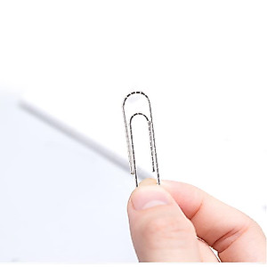 PAPERPAL #1 Nonskid Paper Clips, 600 Medium Paper Clips (6 Boxes of 100 Each), Paperclips for Office School & Personal Use, Daily DIY, 1-2/7" Silver Heavy Duty Non-Skid Paper Clip Standard Size