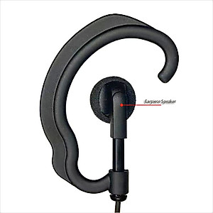 MONICONA G Earhook Headset PTT Mic Earpiece Earphone for Motorola CLP1010e CLP446e CLPe Plus CLP1080e and CLP1083e Radio