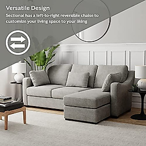 Hillsdale York Upholstery, Sectional Sofa, Stone