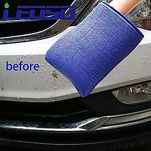 LEOSO Clay Bar Mitt, Fine Grade Wash Mitt Clay Bar Mitt Wash Mitt Clay Eraser Mitt for Car Detailing1PCS