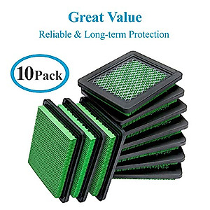 HEYZLASS 10Pack 17211-ZL8-023 Air Filter - Compatible with Honda GCV160 GC160 GCV190 GC190 Engine Husqvarna Craftsman Troy-Bilt Push Lawn Mower Tiller Air Cleaner