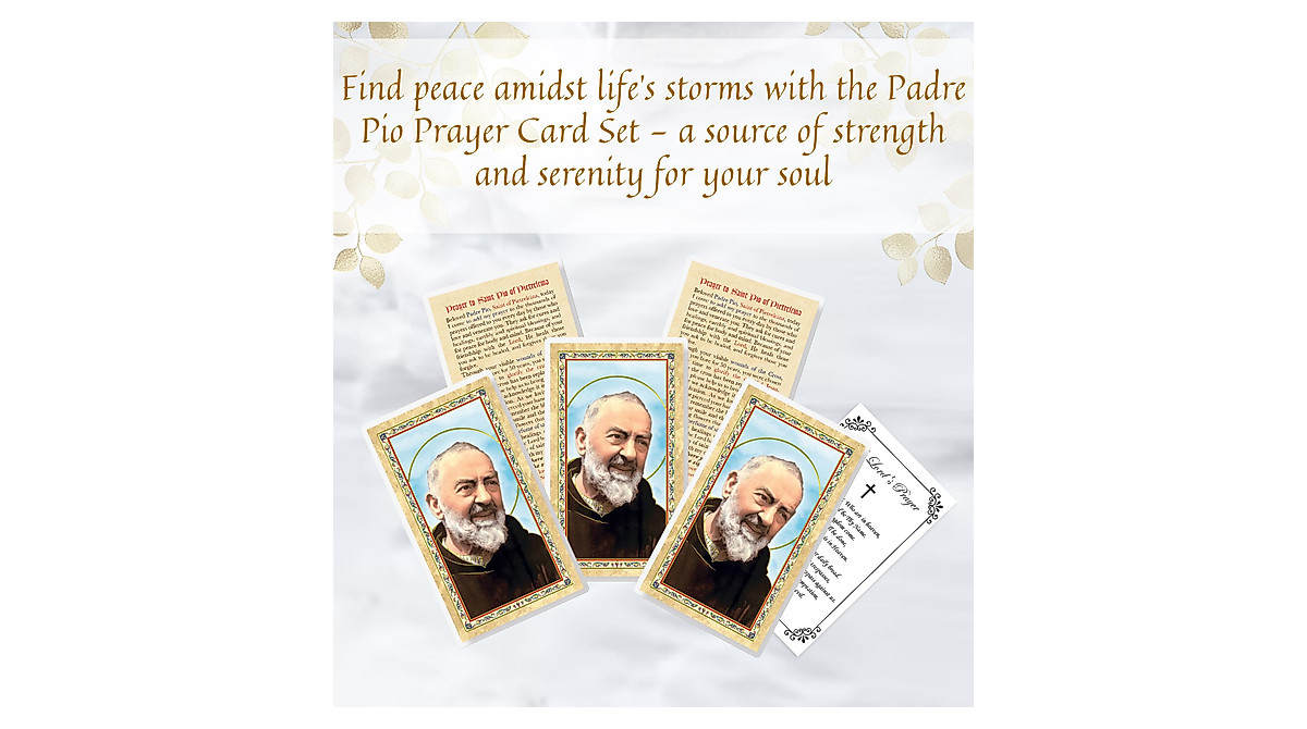 Father Pio Prayer Card Set - Faith & Healing with Saint Padre Pio