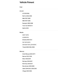 Locking Fuel Tank Gas Cap Compatible with Ford, Lincoln, Mazda, Mercury