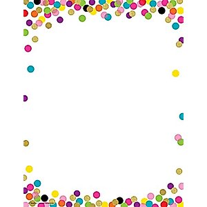 Confetti Computer Paper
