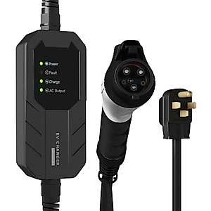 MEGEAR Skysword Level 2 EV Charger, 240V 16A 25FT Portable EVSE, NEMA 14-50 Plug Electric Vehicle Charging Station