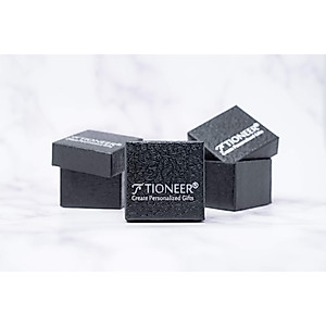 Tioneer 8mm My Soul Mate Always & Forever Engraved Classic Sterling Silver Plain Wedding Band Ring, Size 11