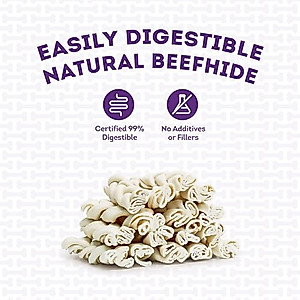 Treatly American Sourced Beefhide Braids 6-7" Dog Chew Treats - Natural Flavor, 16 Count/1 Pack