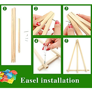 VIGEIYA DIY Paint by Numbers for Adults Include Framed Canvas and Wooden Easel with Brushes and Acrylic Pigment Mother's Day Gift 16x20inch (Sunset)