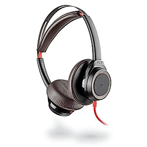 Poly (Plantronics + Polycom) Blackwire 7225 Wired USB-A Headset (Plantronics) - Black - Dual-Ear (Stereo) Computer Headset - Connect to PC/Mac via USB-A - Active Noise Canceling