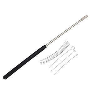 Baluue 24pcs Reusable Inoculating Loop Nichrome Tip Microbiology Inoculation Rod Wire Needle Tips Inoculation Loop for Tissue Culture Laboratory Tool Mycology Supplies Nutrient Agar