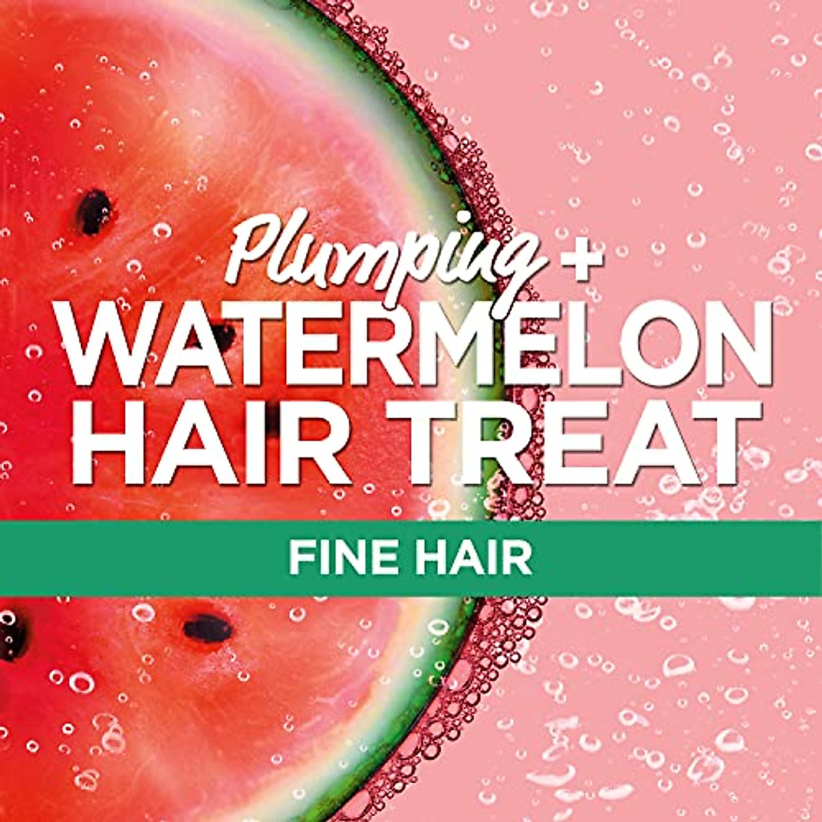 Garnier Fructis Plumping Shampoo and Conditioner Set for Volumizing and Moisturizing Fine Hair, Watermelon Extract, 11.8 oz each,Micellar Water Sample included