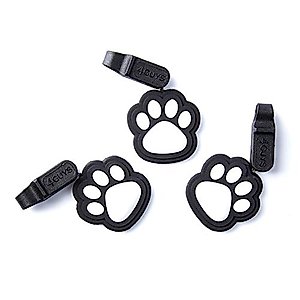 4GUYS Pet ID Tag, 3 Pack Easy Change Connector for Personalized ID Tag, EZ Clip, No Metal and Silent, One Size Fits All Dogs and Cats, No Tools Needed (Black/Gray)