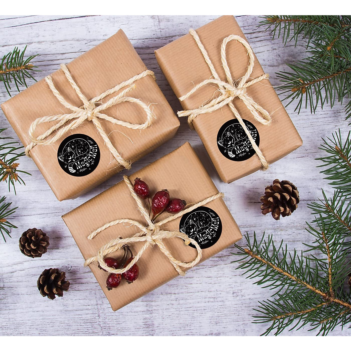 Calyders 500 PCS Cute Magic Mail Thank You Stickers,Funny Small Business Envelopes Stickers for Business Packages Bags, Online Retailers Small Shop Mail Envelopes Stickers…