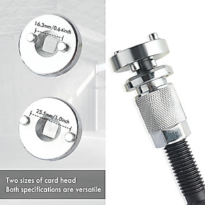 SSNNUU Brake Caliper Compression Tool,Right Hand Rear Brake Caliper Tool for Replacement Rear Brake Pad,Universal Automotive Tools Rear Caliper Piston Tool Compatible with Audi,Ford