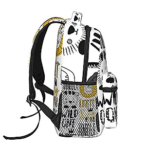 Juoritu Wild King Lion Backpacks, Laptop Backpacks Fit 15.6 Inch Laptop Notebook for Travel/Work/Gifts, Lightweight Bookbags for Men and Women