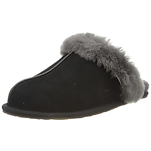 UGG Women's Scuffette Ii Slipper, Black/Grey, 10