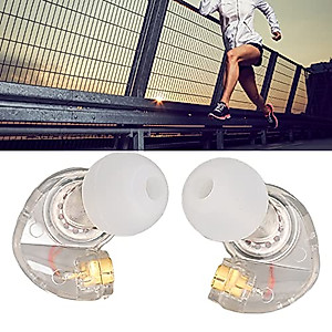 ASHATA Earphone Head Replacement for Shure SE215 SE315 SE535, Pluggable Detachable HiFi Earpiece Head,Sports Earphone Earbud Head, for MMCX Interface Cable(Transparent)