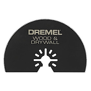 Dremel MM450 Multi-Max Half Moon Oscillating Saw Blade- Oscillating Tool Accessory- Perfect for Cutting Wood and Drywall- Universal Quick-Fit, Black