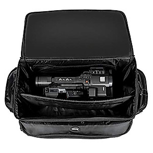 Ultimax’s Extra Large, Water-Resistant Gadget Bag Compatible With Camcorders and Accessories for Panasonic AG-AC160, AC30, AC90A, AC130A, AF100, HVX200, UX90, UX, 180HC-X1000, HC-X1, And More