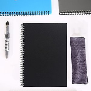 Yinuoday Smart Reusable Notebook A5 Smart Notebook Eco-Friendly Erasable Notebook Waterproof Notepad with Pen Cloth