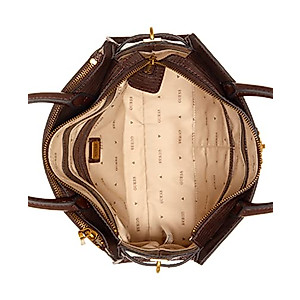 GUESS Ginevra Elite Society Satchel, Brown