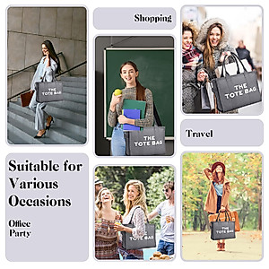 VINMIWE The Large Tote Bag, Crossbody Bags for Women Travel Tote Bag with Zipper Medium Cute Canvas Mesh Tote Bags