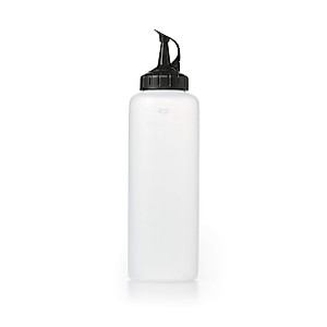 OXO Good Grips 12 oz Precision Pour Glass Oil Dispenser & Good Grips Chef’s Squeeze Bottle, 16.0z