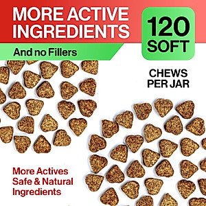 green paws Joint Health Supplement for Dogs - with Glucosamine, Chondroitin, MSM, and Omega-3's, Infused with Turmeric 120 Soft Chews- Advanced Mobility Chews - Joint Pain Relief - Hip & Joint Care