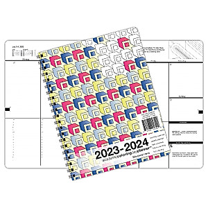 Action Publishing Coloring Day Planner · 2023-2024 Geometric · Daily and Weekly Scheduling and Goal Planning, with Lines, Shapes and Pattern Coloring Pages· July - June (8.5 x 11 inches)